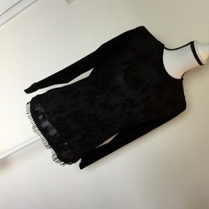 Notations | Tops | Notations Clothing Co Black Glitter Beaded Blouse ...